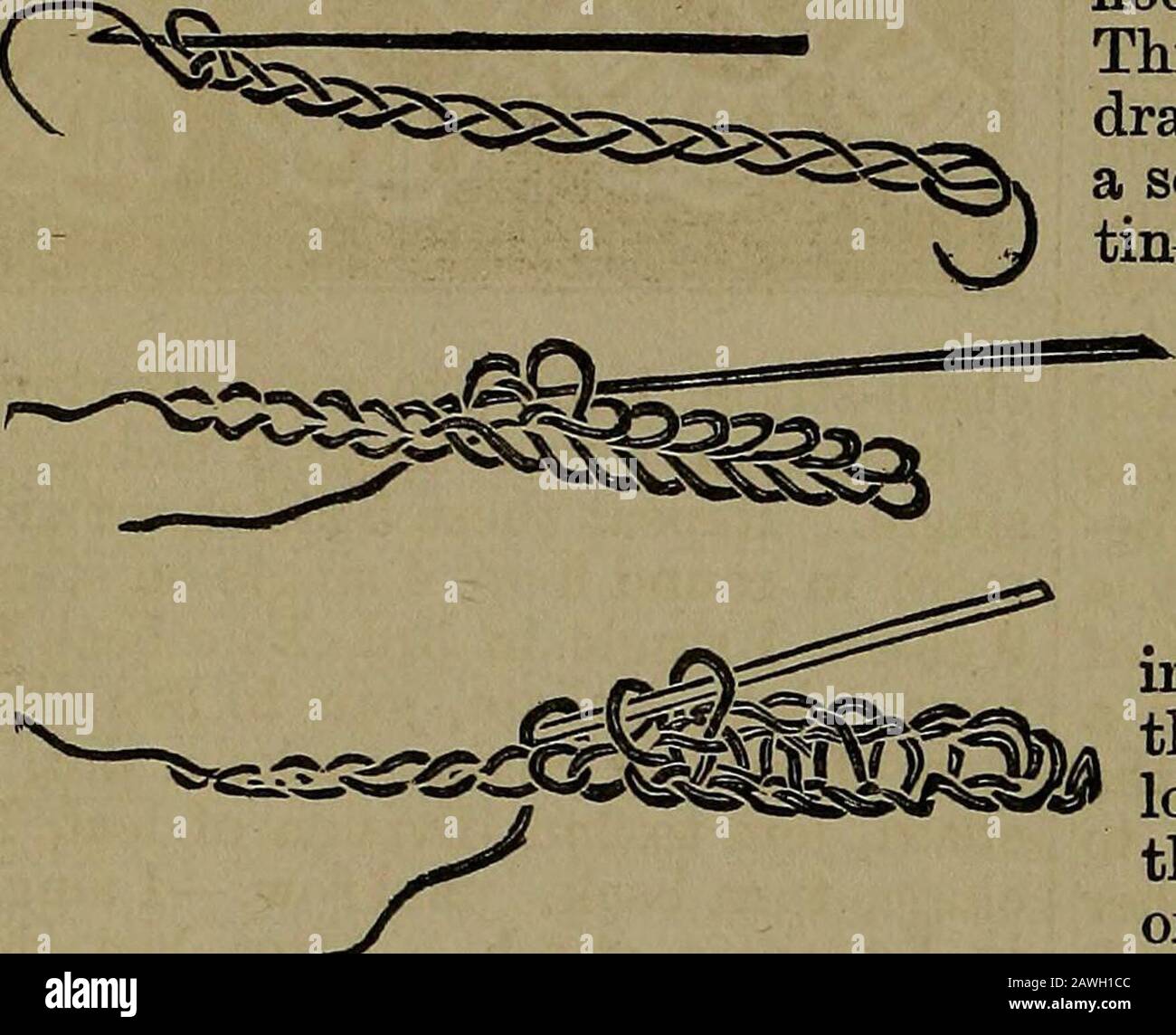 Chain stitch loops hi-res stock photography and images - Alamy