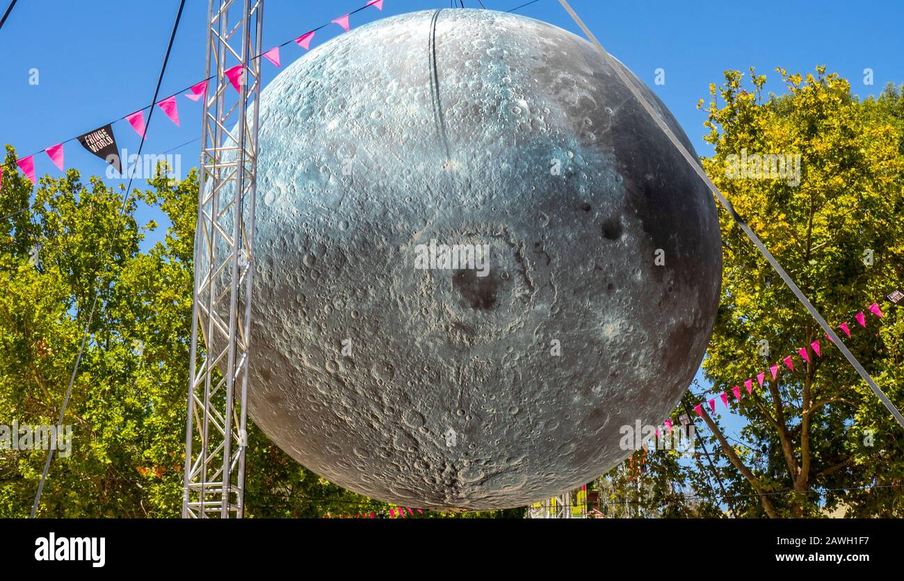 Museum of the Moon art installation by artist Luke Jerram 7 metre ...