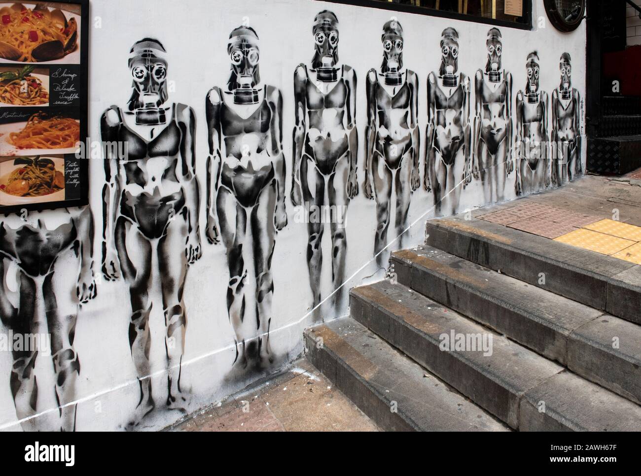 Hong Kong,China:04 Feb,2020. Hong Kong Protest art on the walls of ...