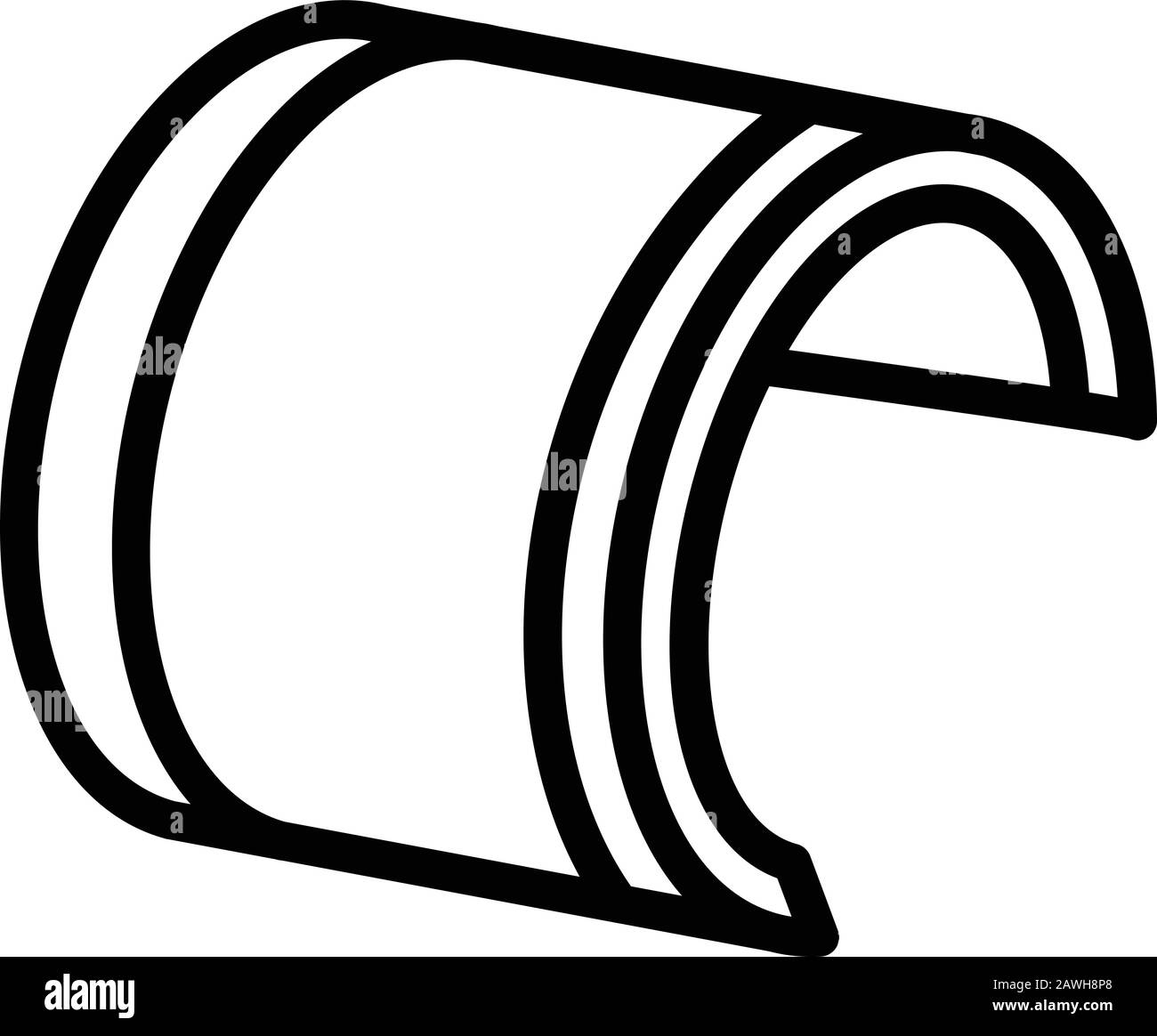 Adaptive flexible display icon, outline style Stock Vector Image & Art ...