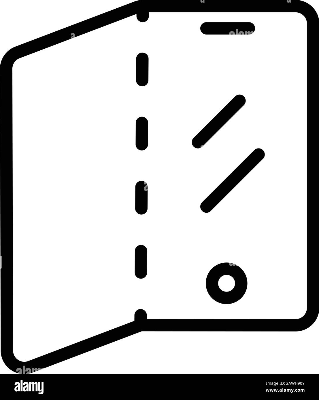 Touch flex screen icon, outline style Stock Vector Image & Art - Alamy