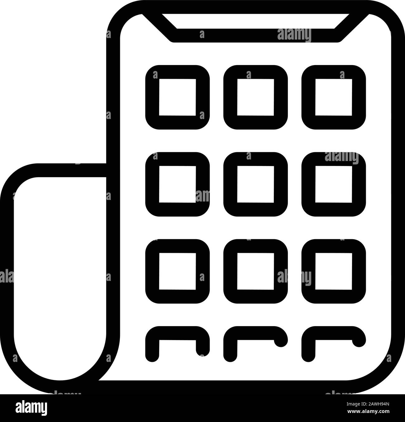 Flexible display icon, outline style Stock Vector Image & Art - Alamy