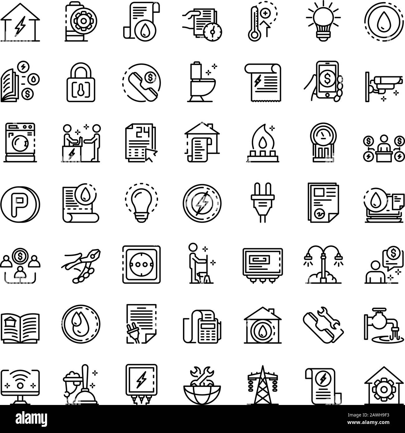 Electric utilities Black and White Stock Photos & Images - Alamy