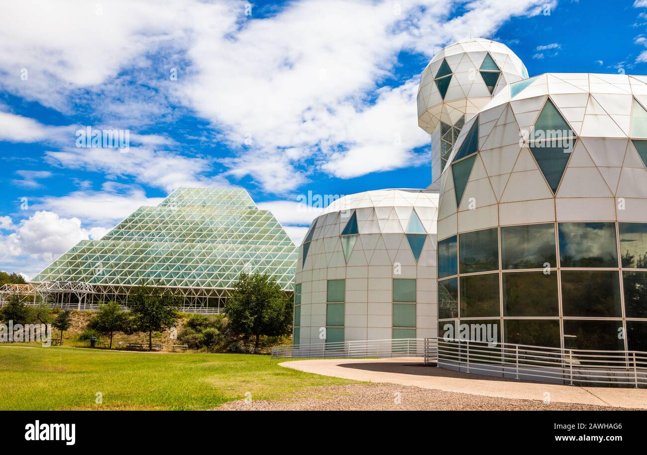Biosphere 2 Campus in Oracle, Arizona Stock Photo - Alamy