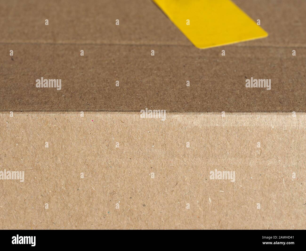 brown corrugated cardboard box for small packet parcel Stock Photo - Alamy