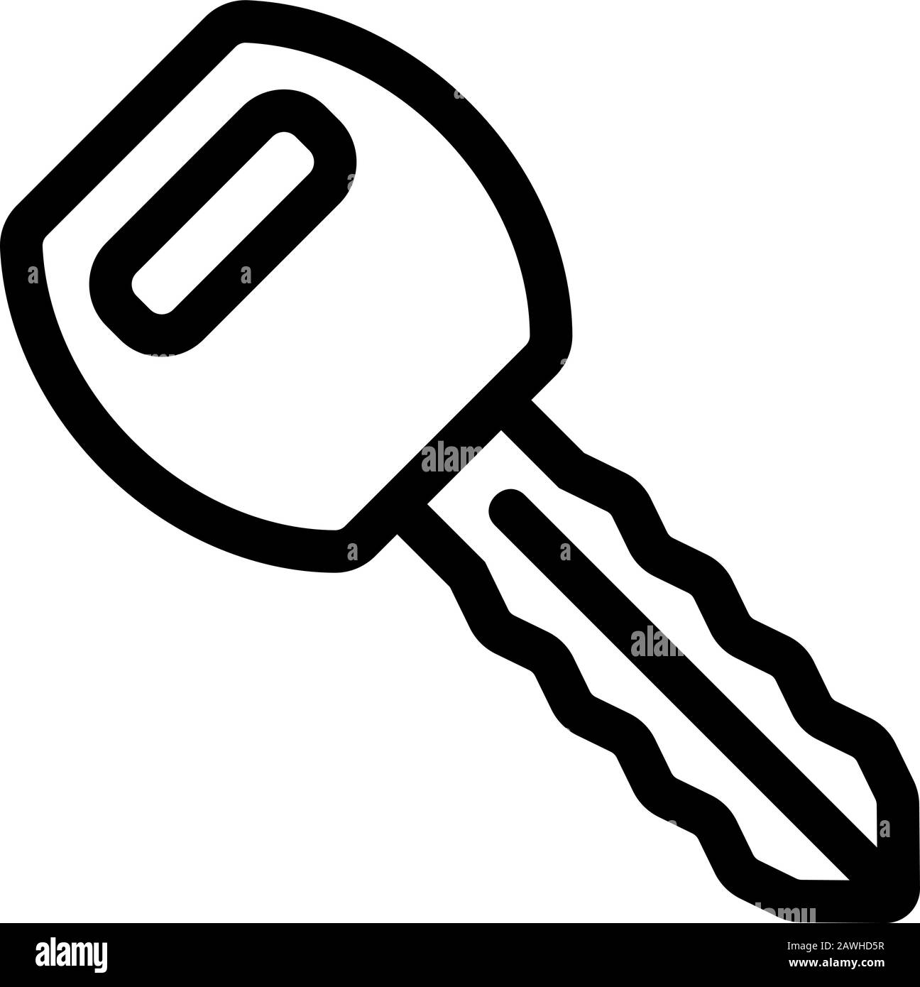key icon vector. Isolated contour symbol illustration Stock Vector ...