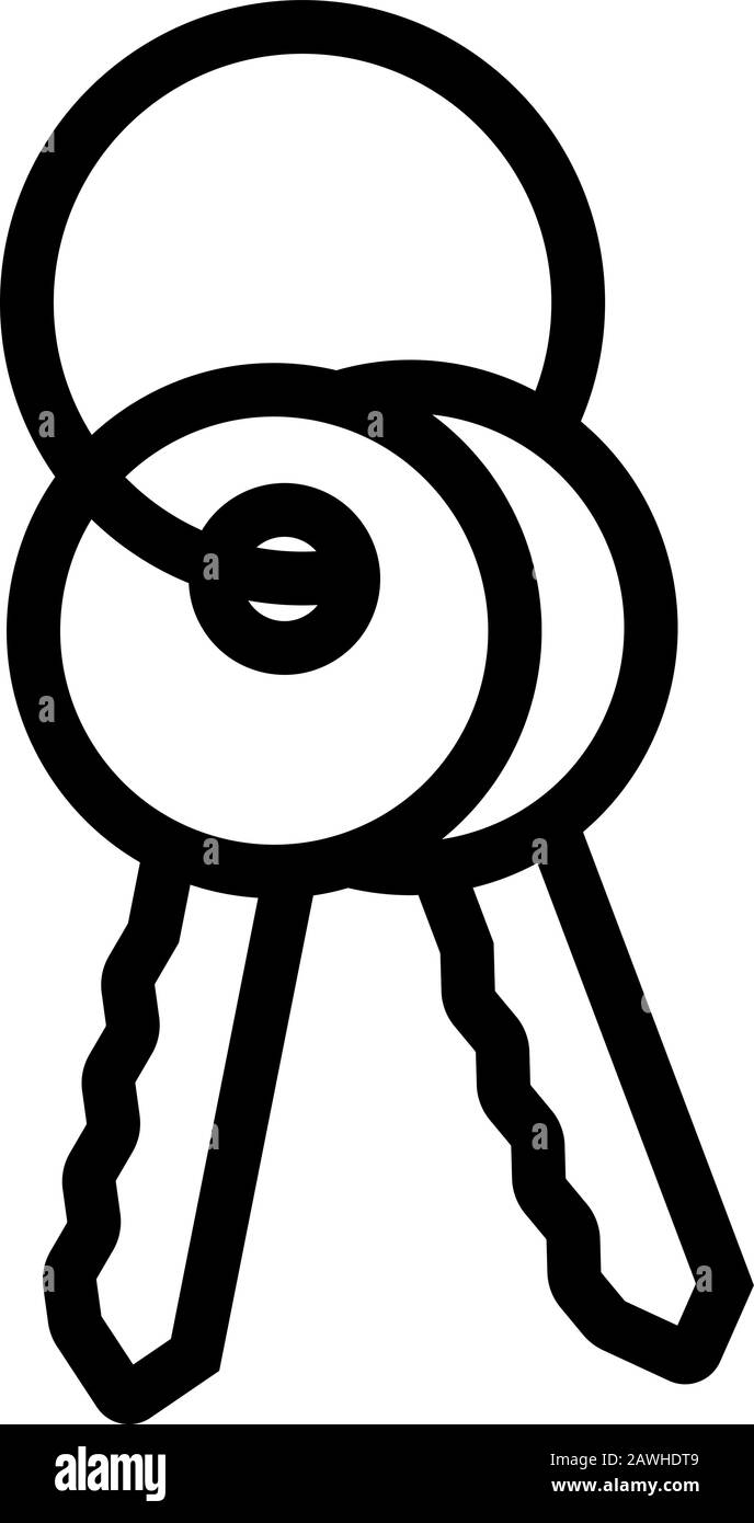 key icon vector. Isolated contour symbol illustration Stock Vector ...