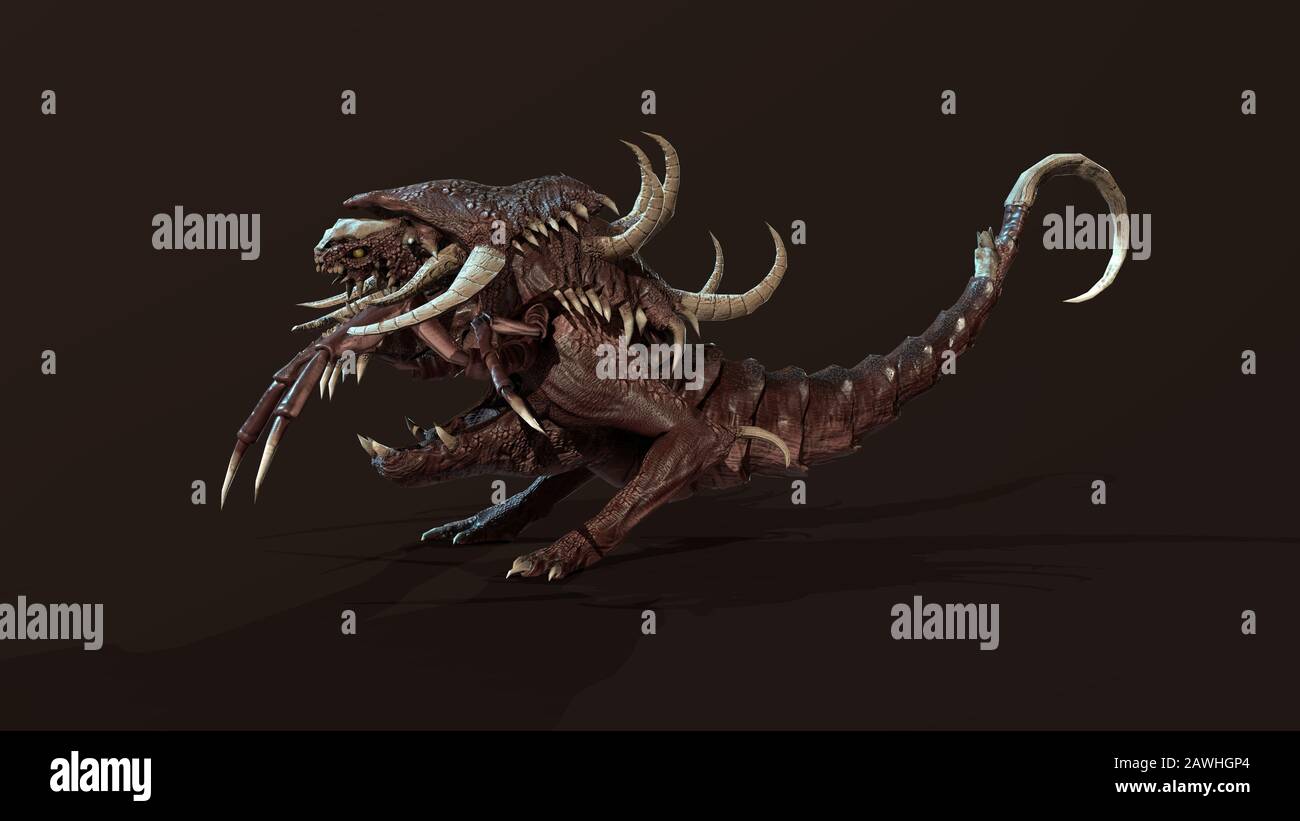 the evil bug 3d render Stock Photo - Alamy