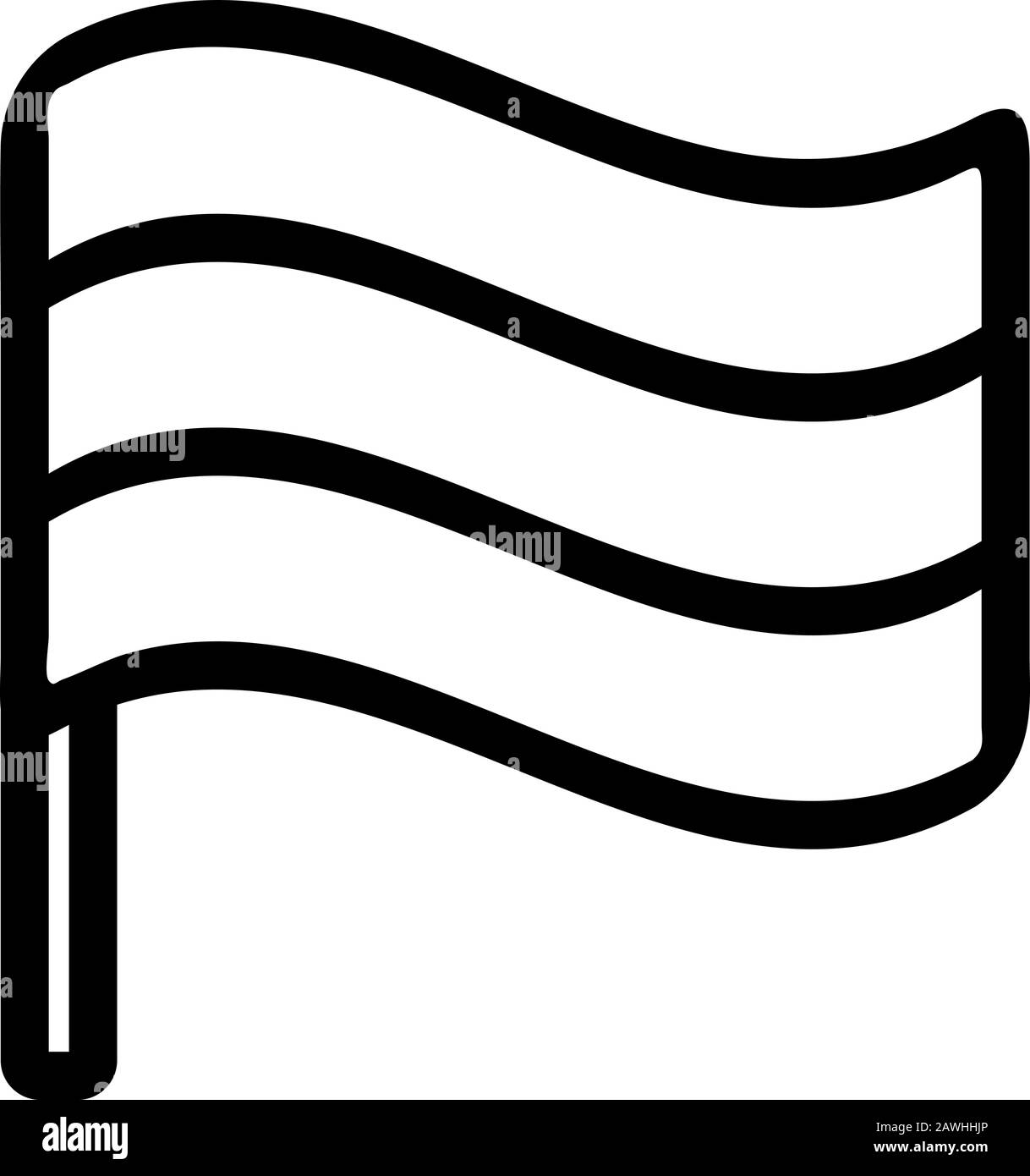 flag icon vector. Isolated contour symbol illustration Stock Vector ...