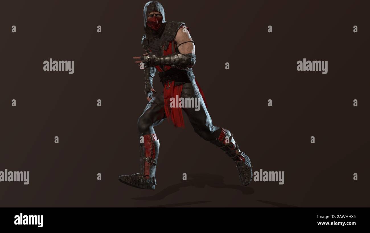 3d illustration ninja sword in hi-res stock photography and images - Alamy