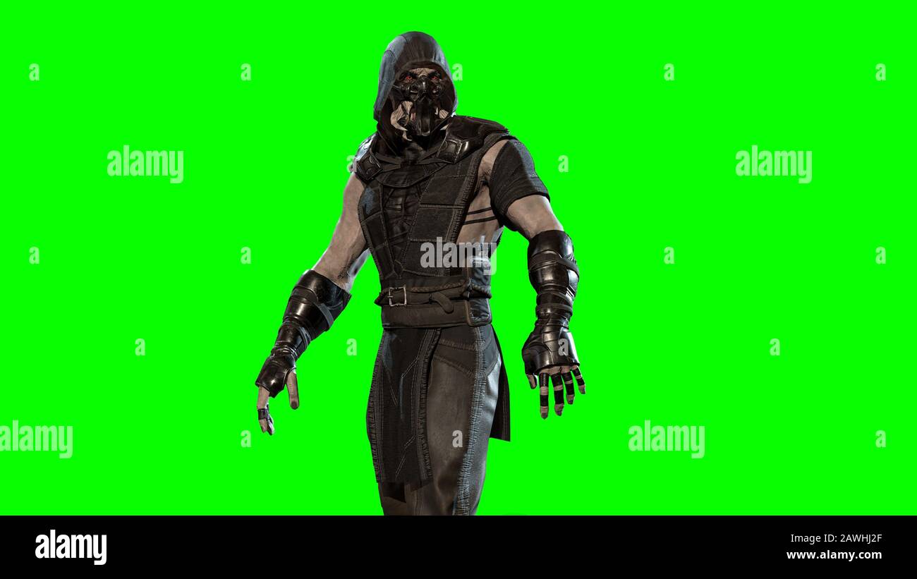 3d illustration ninja sword in hi-res stock photography and images - Alamy