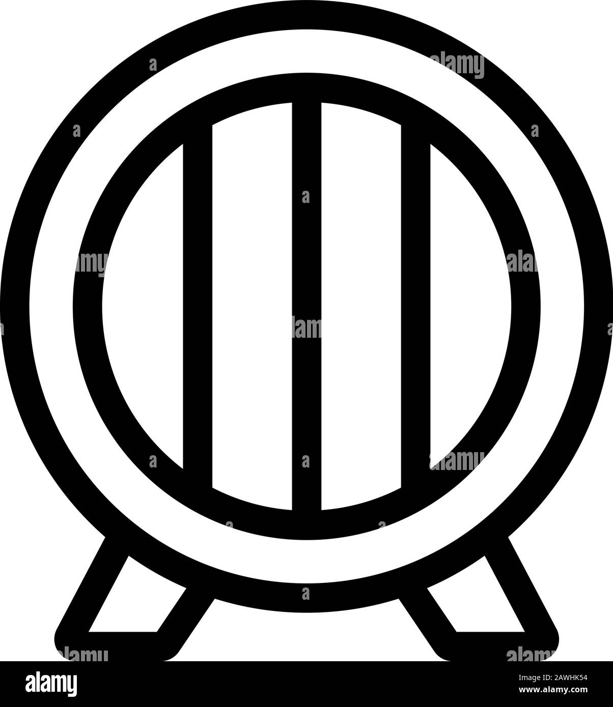 barrel icon vector. Isolated contour symbol illustration Stock Vector ...