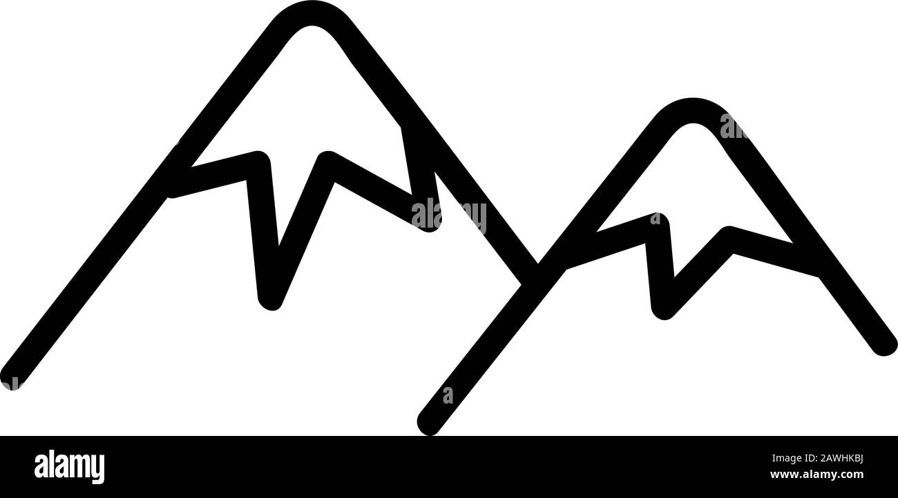 Wide image of mountain range Stock Vector Images - Alamy