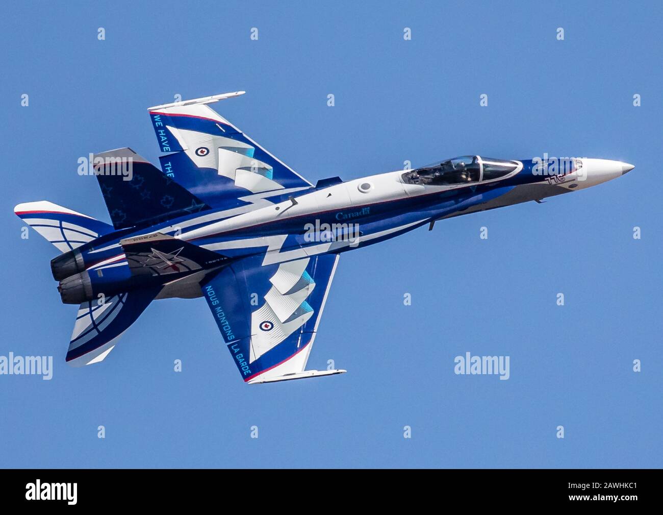 Canadian Air Force CF-18 Display Stock Photo - Alamy
