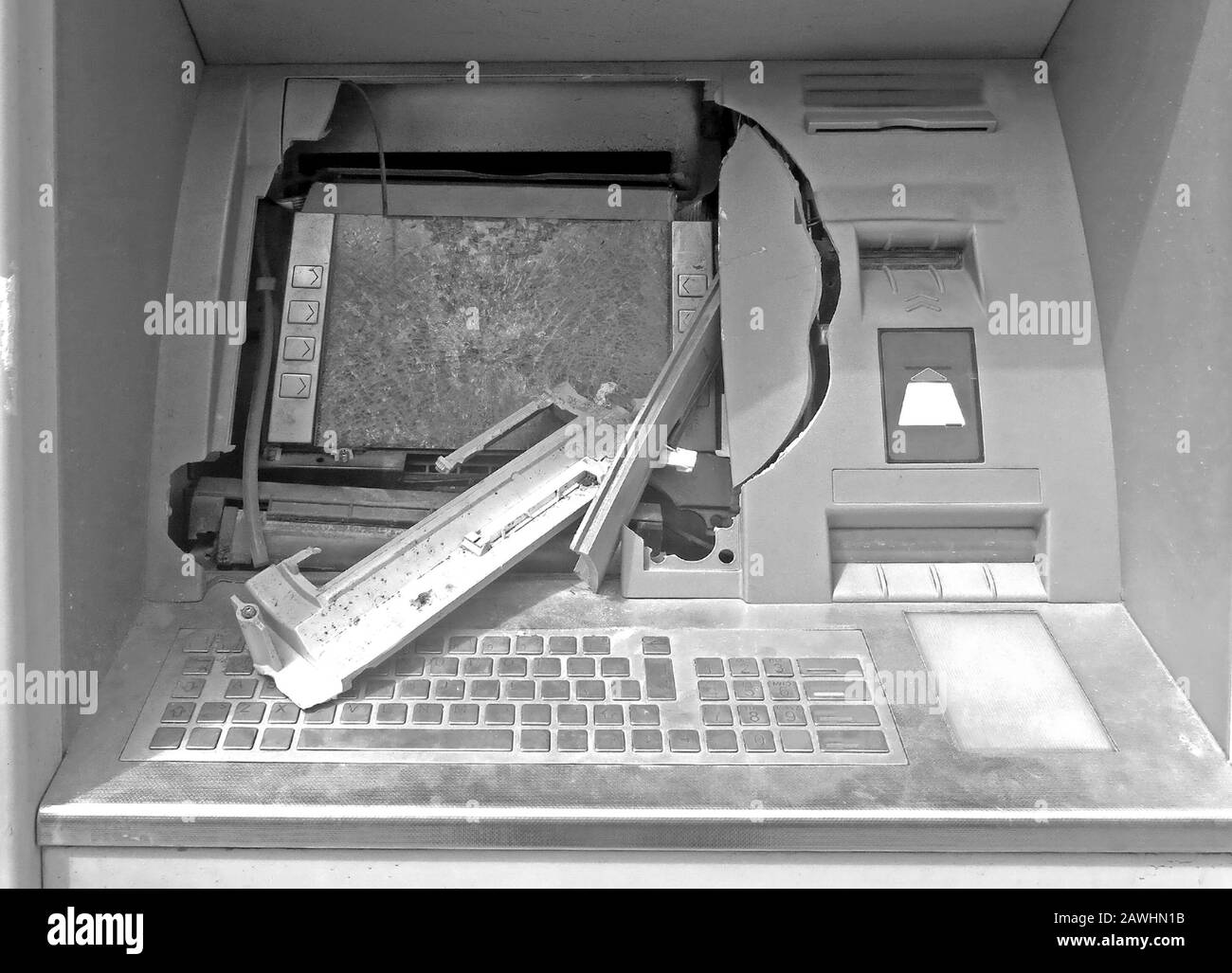 Atm broken Black and White Stock Photos & Images - Alamy