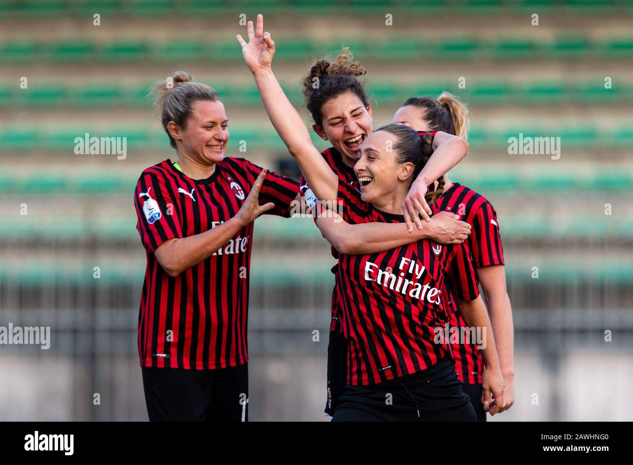 Francesca vitale milan and miriam longo milan happiness goal hi-res ...