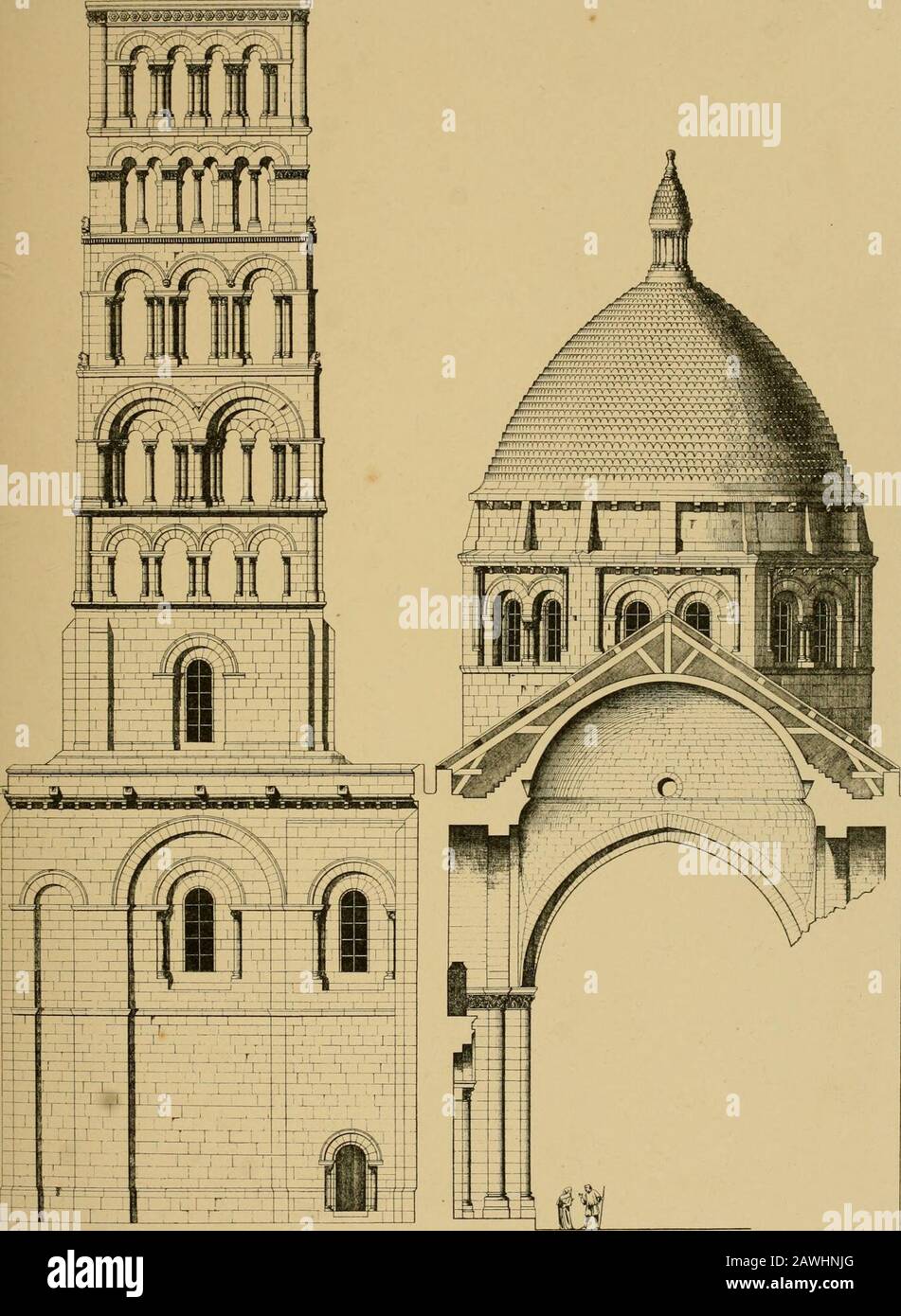 Angouleme cathedral nave hi-res stock photography and images - Alamy