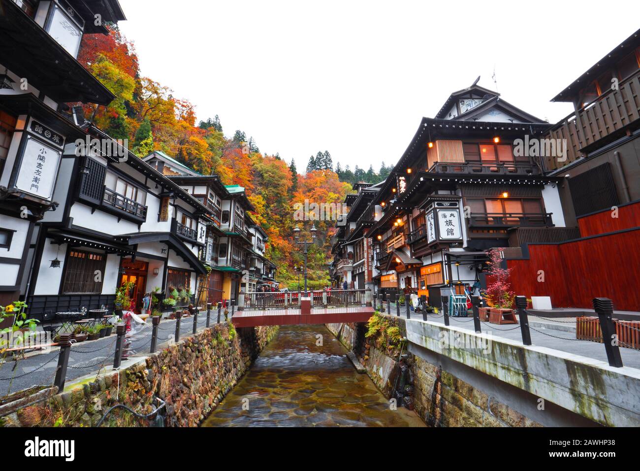 Ginzan Onsen, Japan hot springs town, Yamagata, Tohoku Stock Photo - Alamy