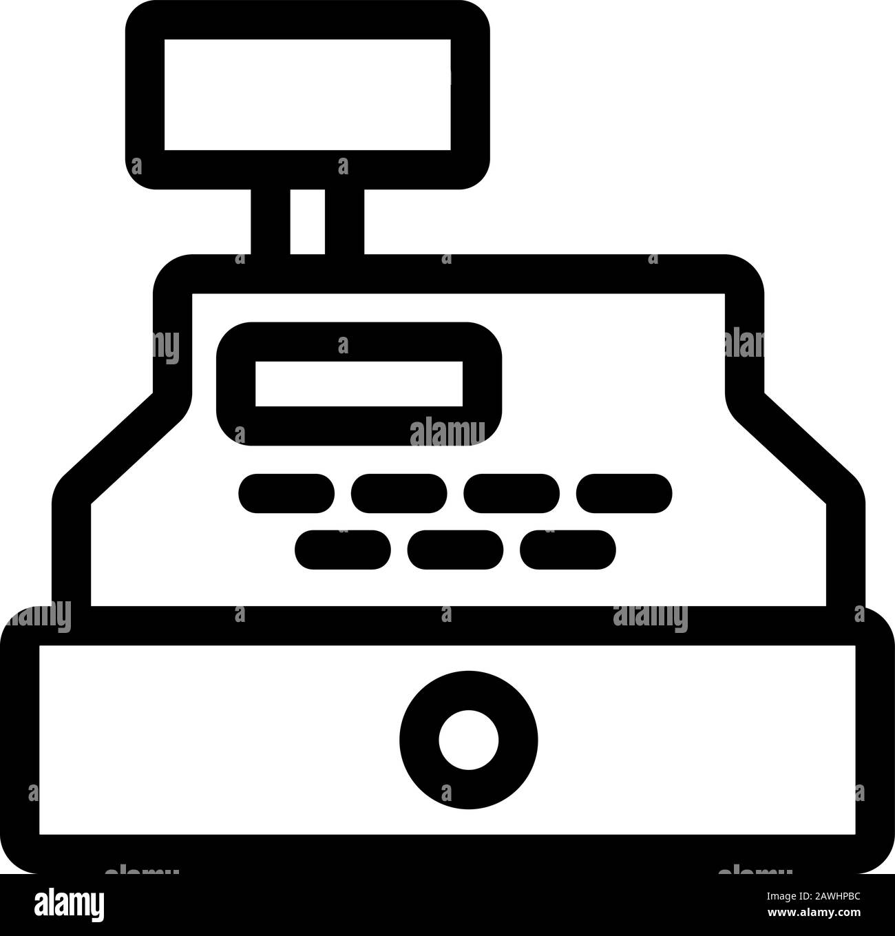 Cashier screen Black and White Stock Photos & Images - Alamy