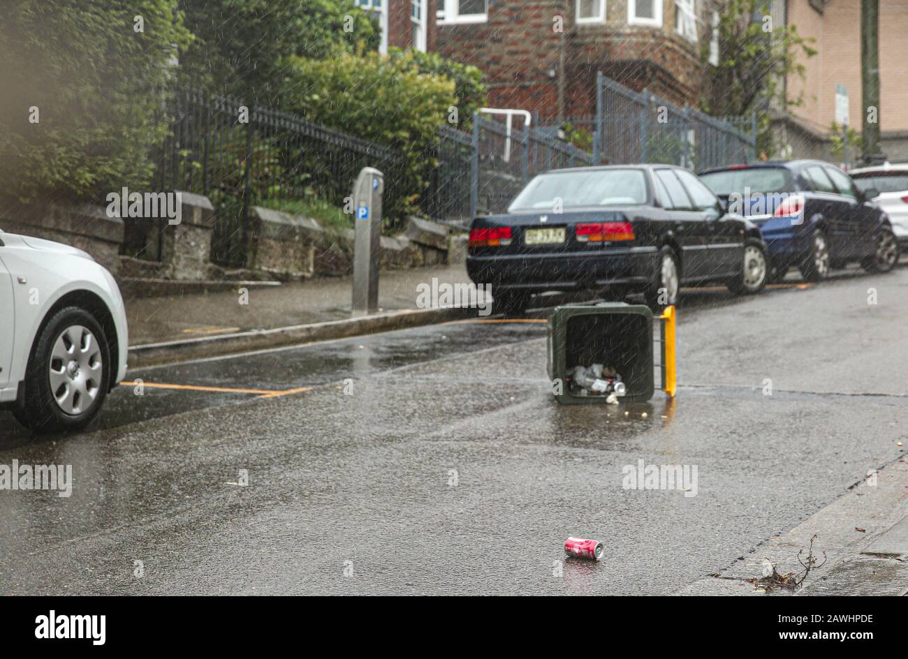 Sydney. 9th Feb, 2020. Photo taken on Feb. 9, 2020 shows a street in ...