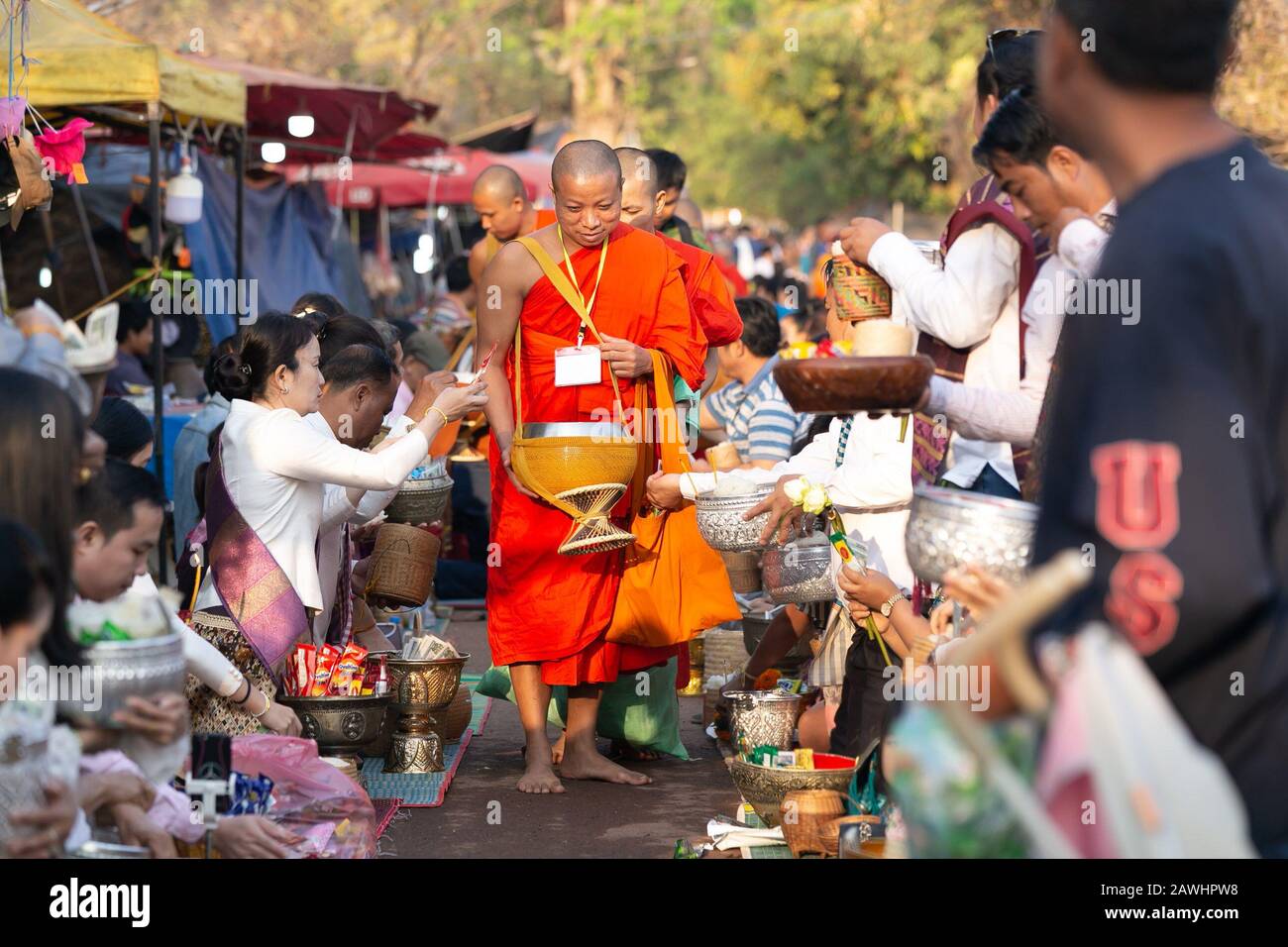 Vientiane. 8th Feb, 2020. Photo taken on Feb. 8, 2020 shows a scene of ...