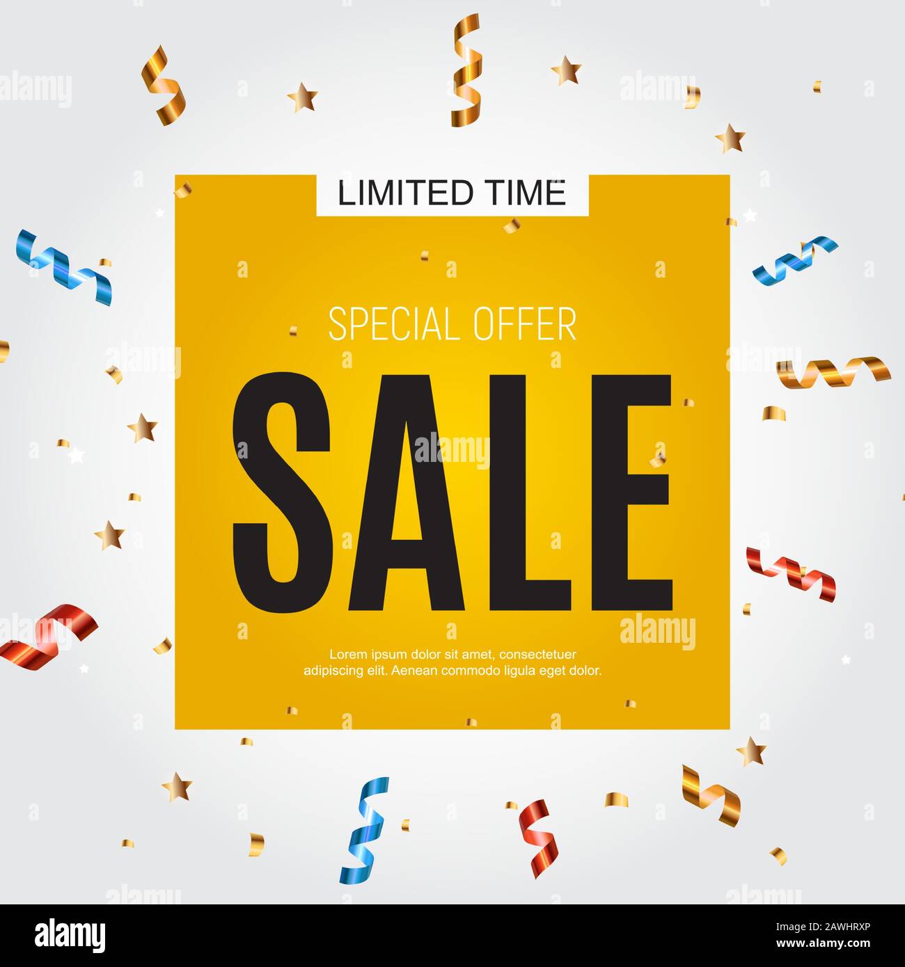 Abstract Party Sale Background. Vector Illustration Stock Vector Image ...