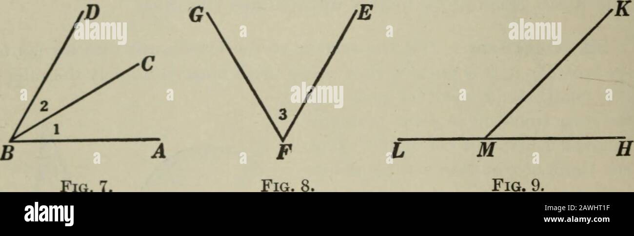 Plane and solid geometry . Fig. 6. 34. Def. A plane surface (or plane ...