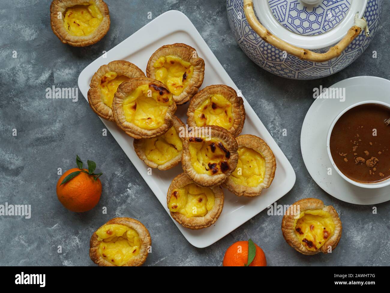 pastel de nata, de Belem, also known as Portuguese custard tart is a ...