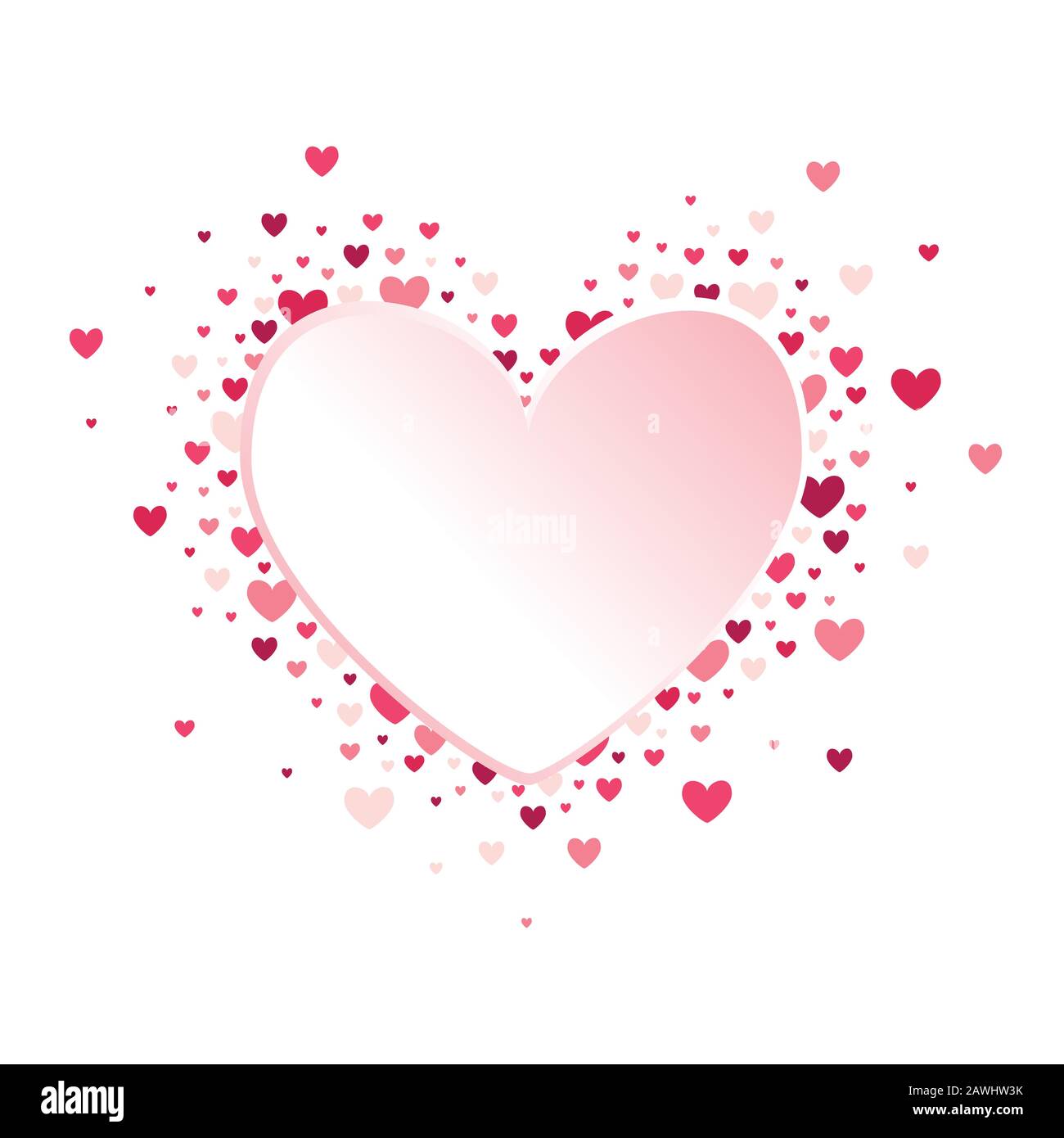 Heart Invitation Shapes Heart Shape Filled With Many Little Heart