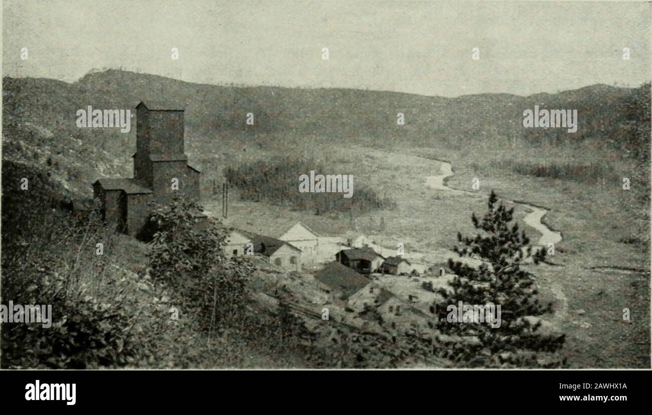 Annual report . Photograph by F. J. Eager.Levack nickel mine, four ...