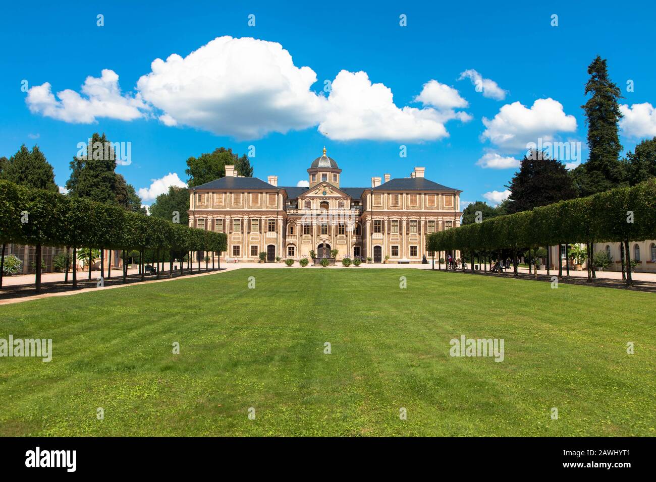Front view: Favorite Palace, Rastatt, Germany, Baden-Württemberg ...