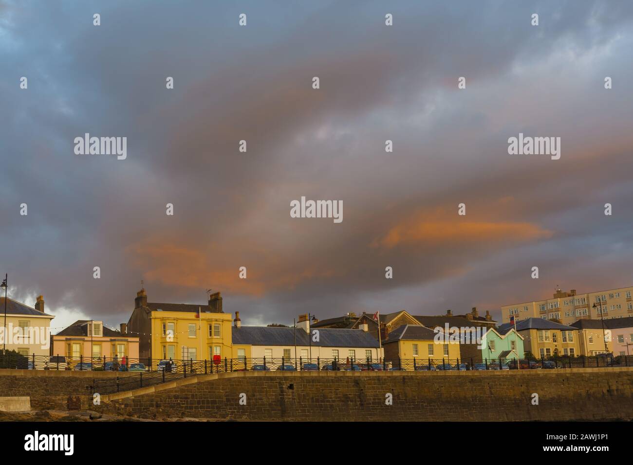Taken from the beach Clevedon Seafront Stock Photo - Alamy