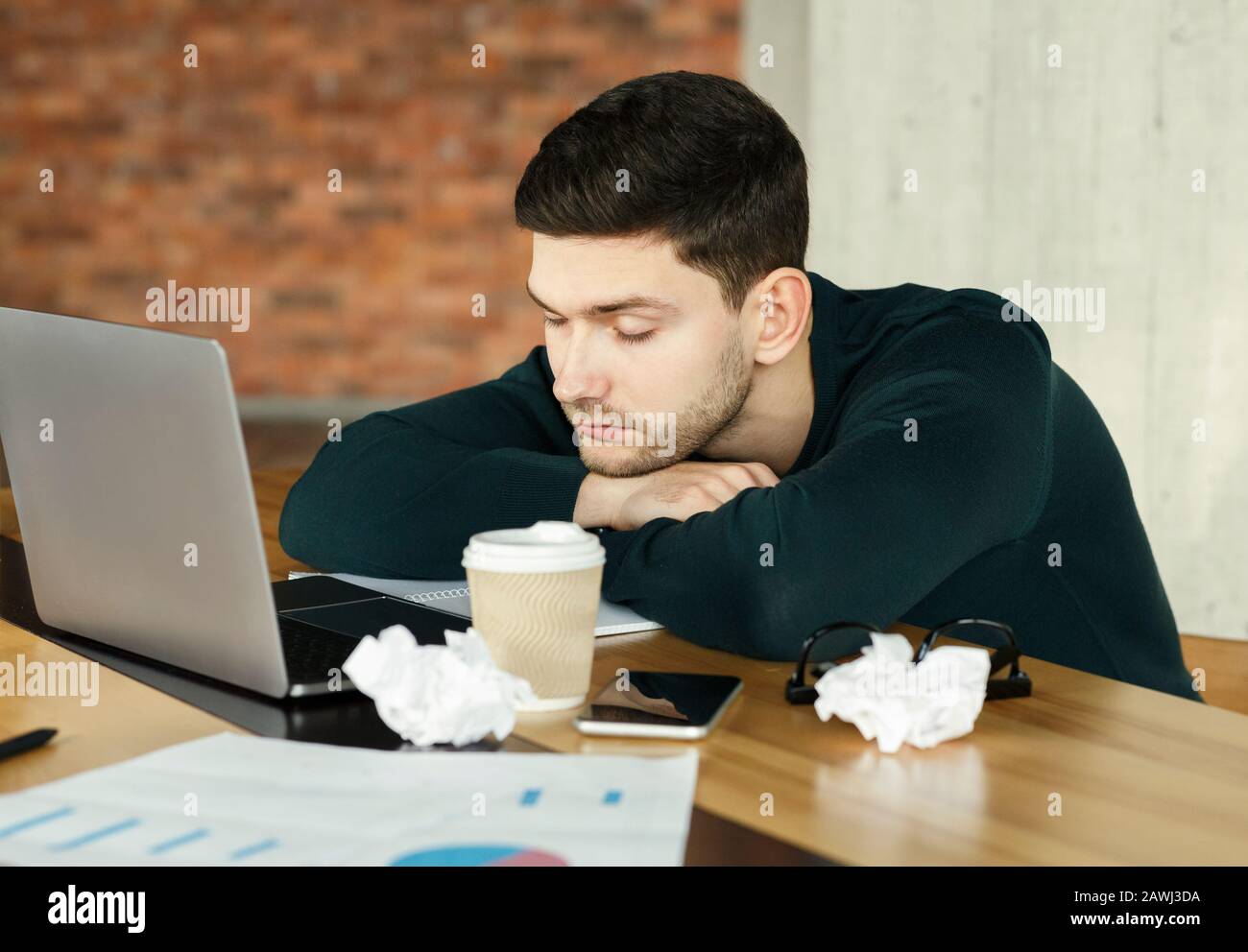 Tired office coffee hi-res stock photography and images - Alamy