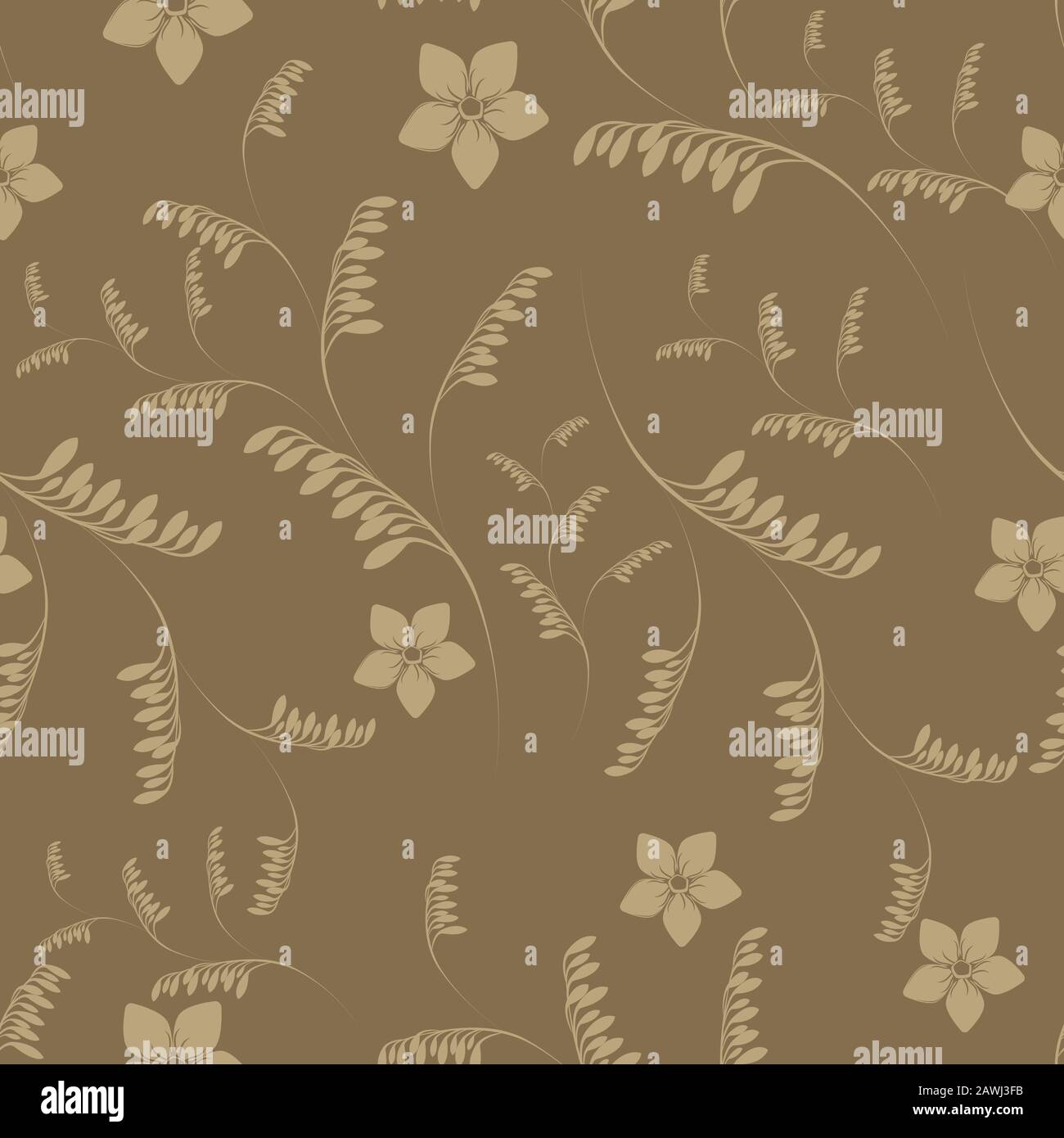 Vector abstract background seamless flowers and floral pattern Stock ...