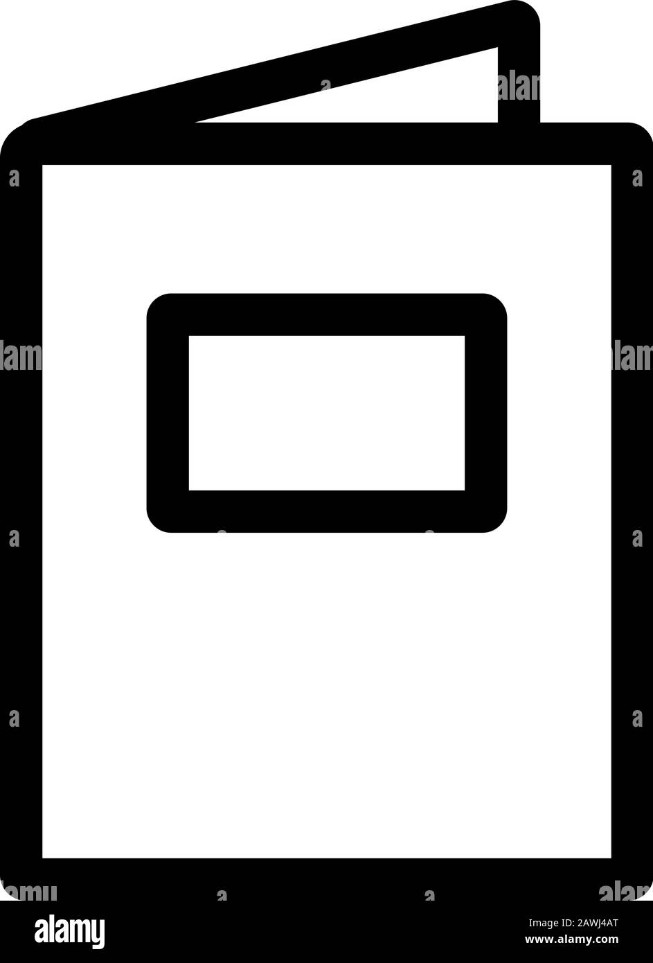 booklet icon vector. Isolated contour symbol illustration Stock Vector ...