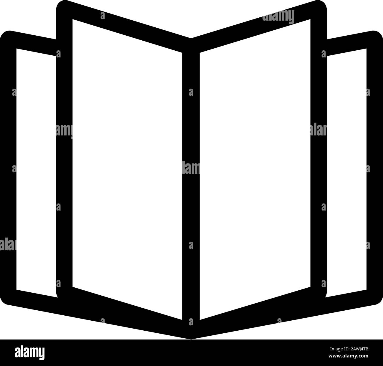 booklet icon vector. Isolated contour symbol illustration Stock Vector ...