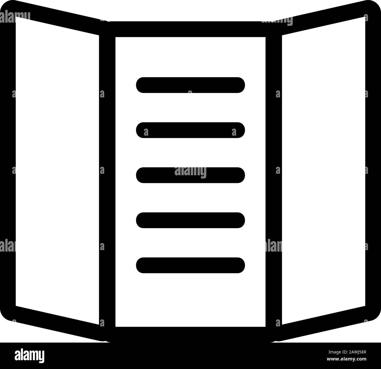 booklet icon vector. Isolated contour symbol illustration Stock Vector ...