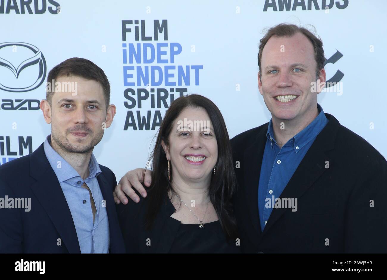 Santa Monica, Ca. 8th Feb, 2020. Ben Howe, Caroline Kaplan, Luca Borghese, at the 2020 Film ...