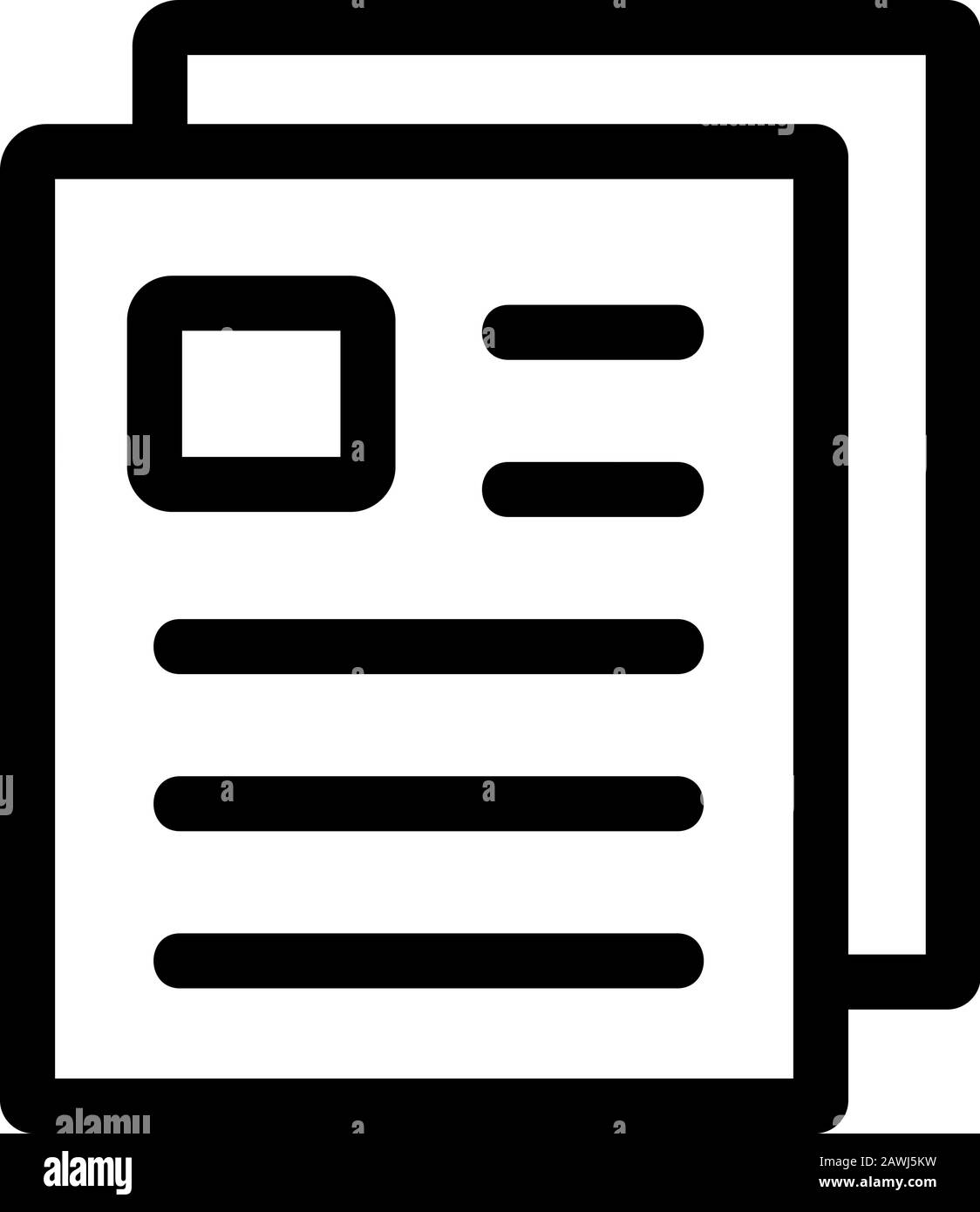 booklet icon vector. Isolated contour symbol illustration Stock Vector ...