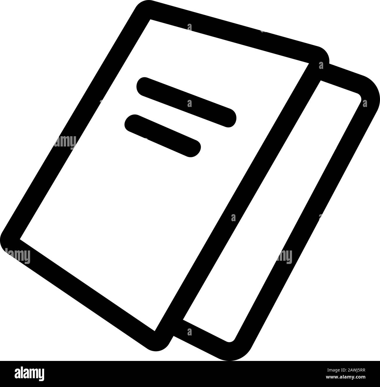 booklet icon vector. Isolated contour symbol illustration Stock Vector ...