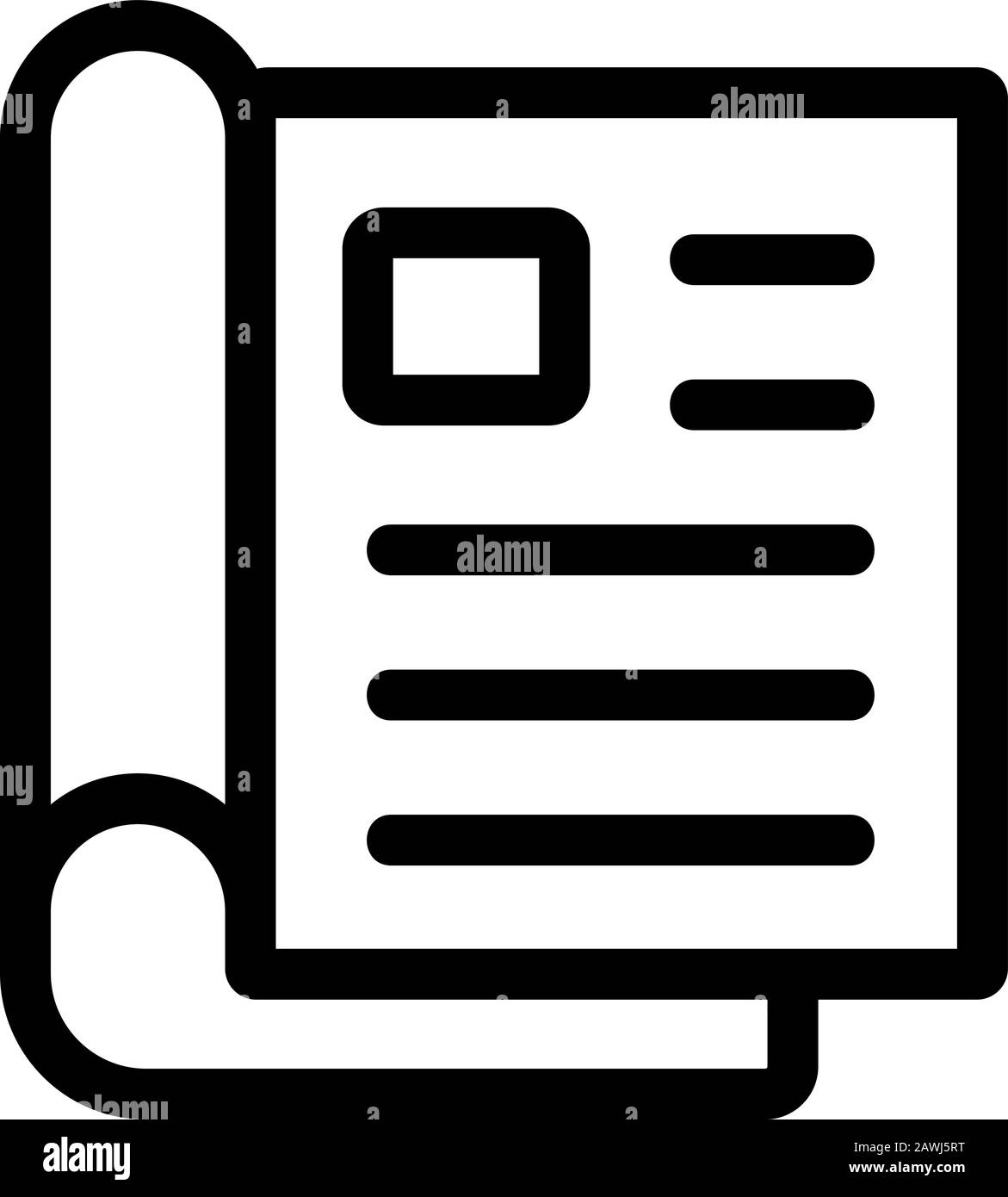 booklet icon vector. Isolated contour symbol illustration Stock Vector ...