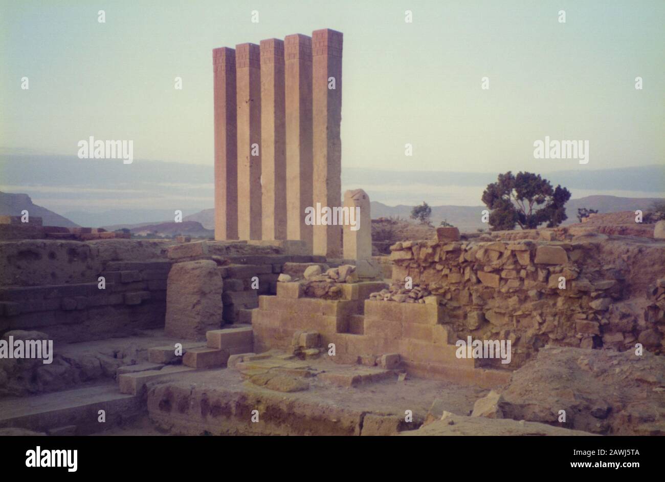 Temple of the Moon, Ma'rib, Yemen. 1994. The Barran Temple was renowned ...