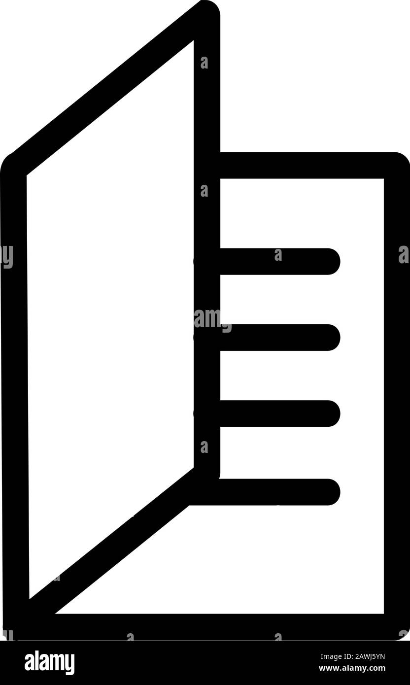 booklet icon vector. Isolated contour symbol illustration Stock Vector ...