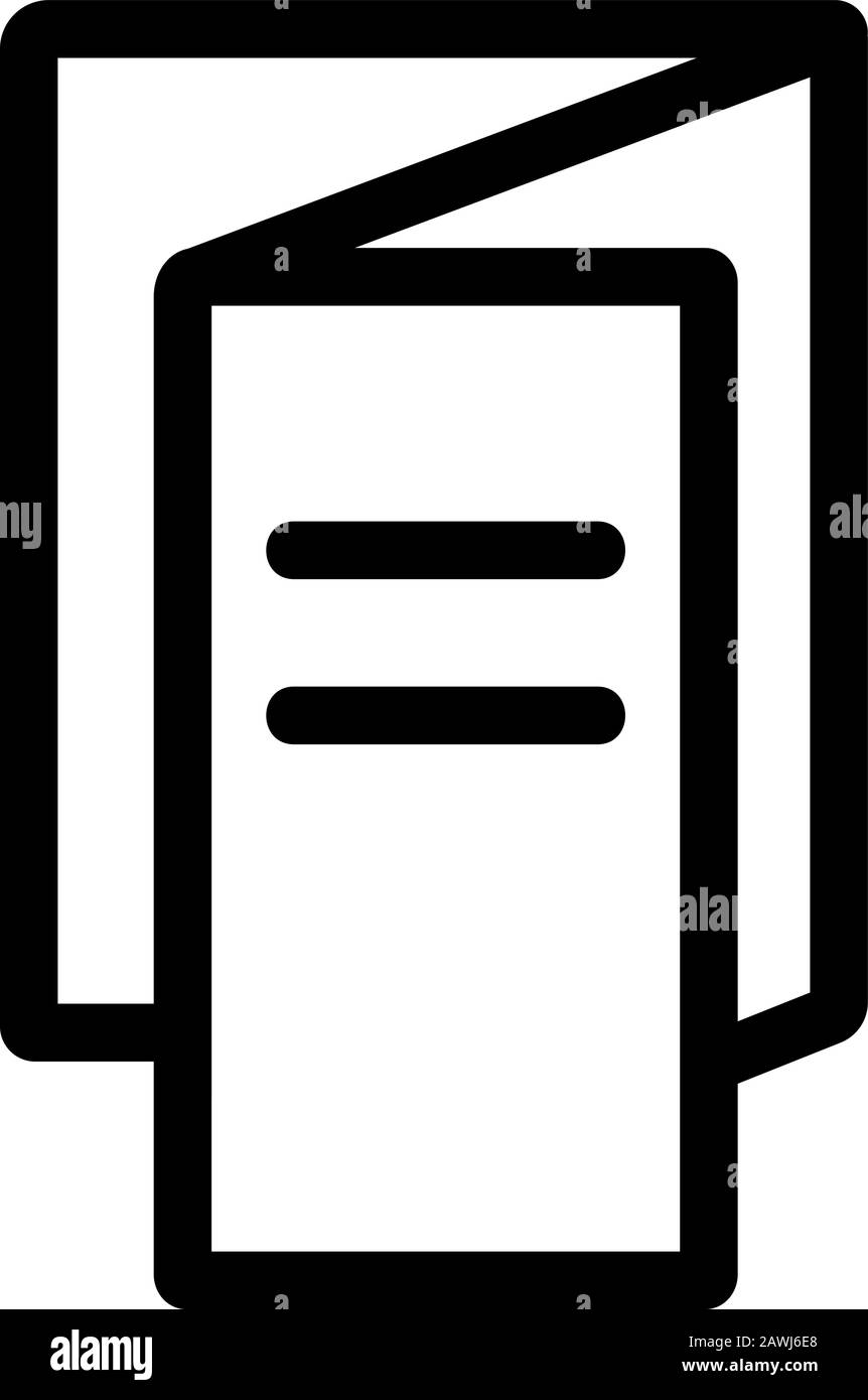 booklet icon vector. Isolated contour symbol illustration Stock Vector ...