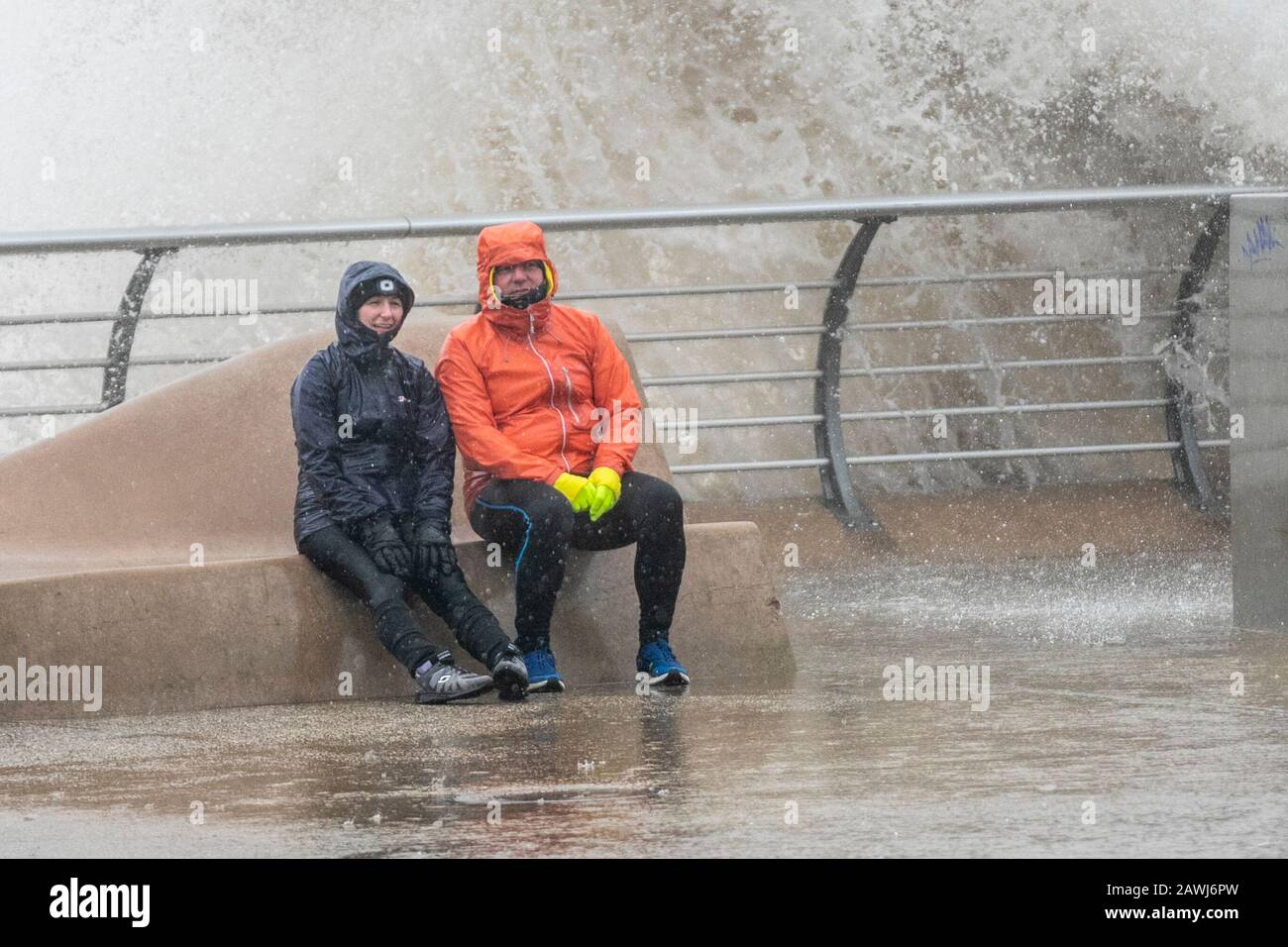 Blackpool, Lancashire. 9th Feb, 2020. The third named storm of the ...