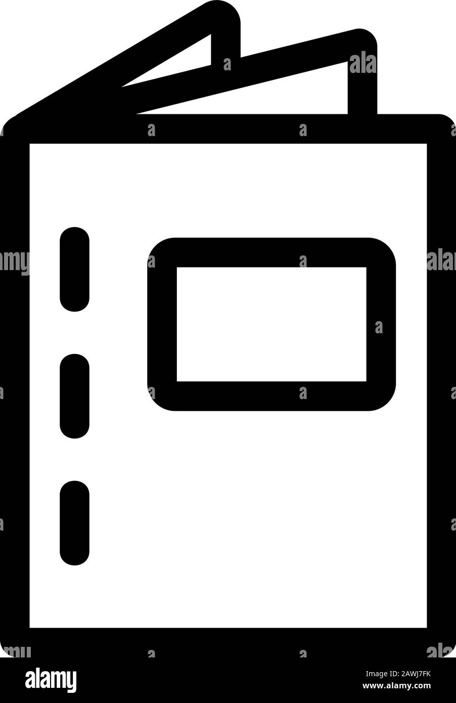 booklet icon vector. Isolated contour symbol illustration Stock Vector ...