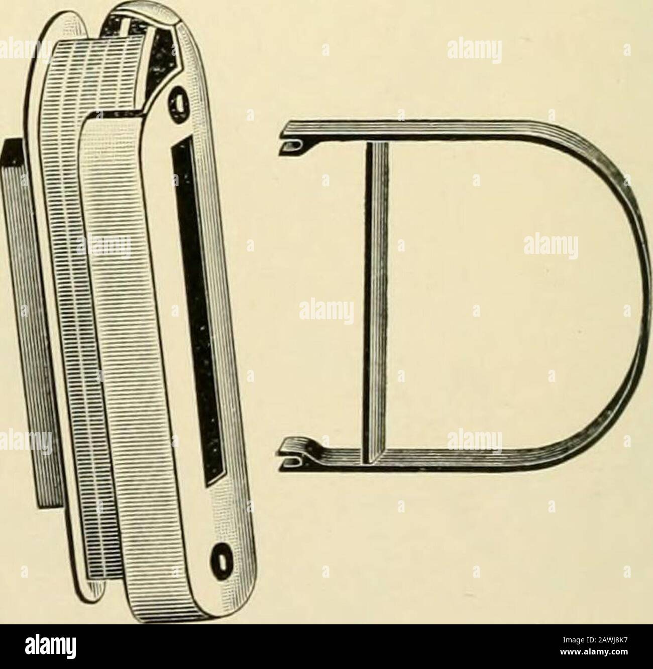Operative surgery . Fig. 815.—Murphys oblong button and key. The ...