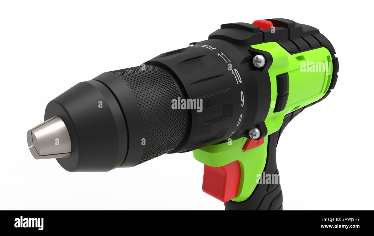 3D rendering of a computer generated drilling machine isolated Stock Photo - Alamy