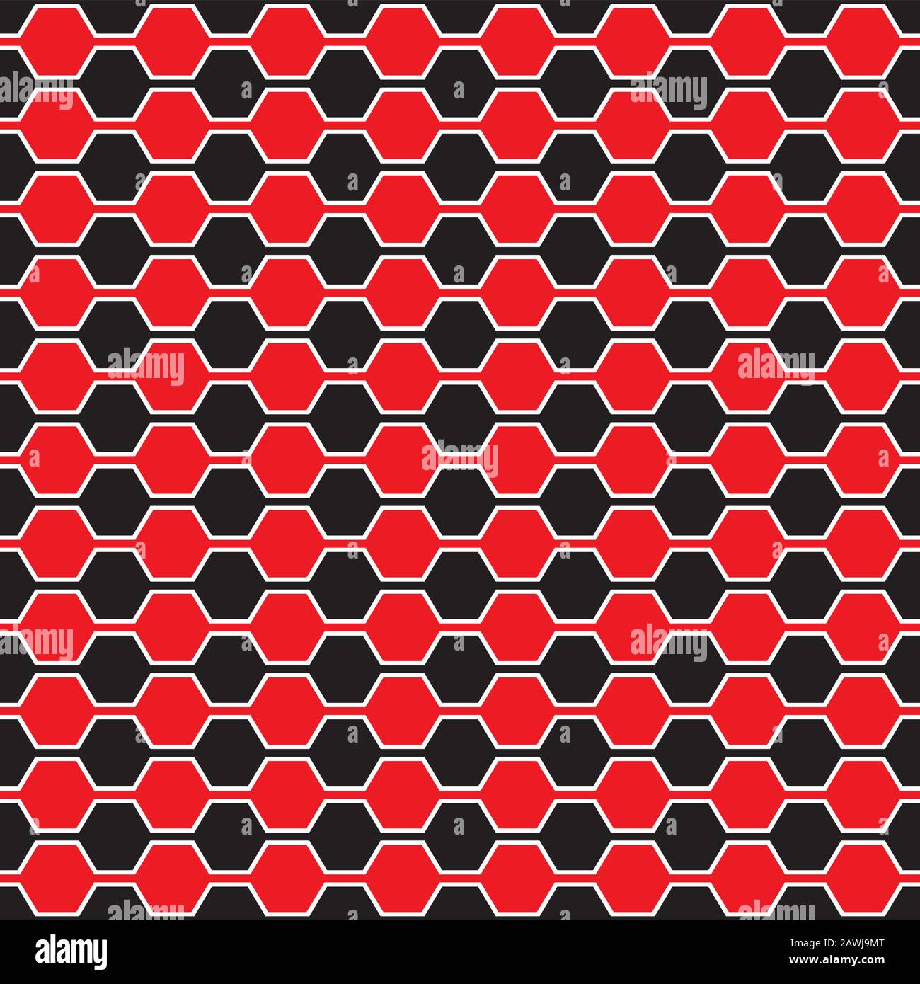 Hexagon pattern red color Stock Vector Images - Alamy