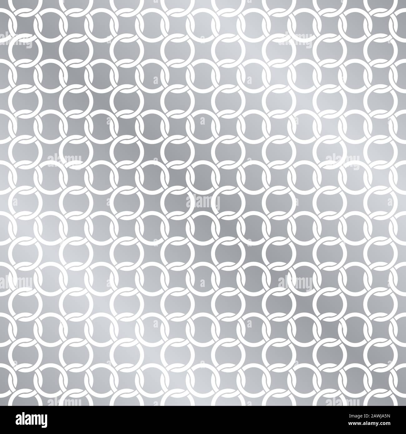 Seamless Circle Chain Interlink Pattern Background Texture Stock Vector ...